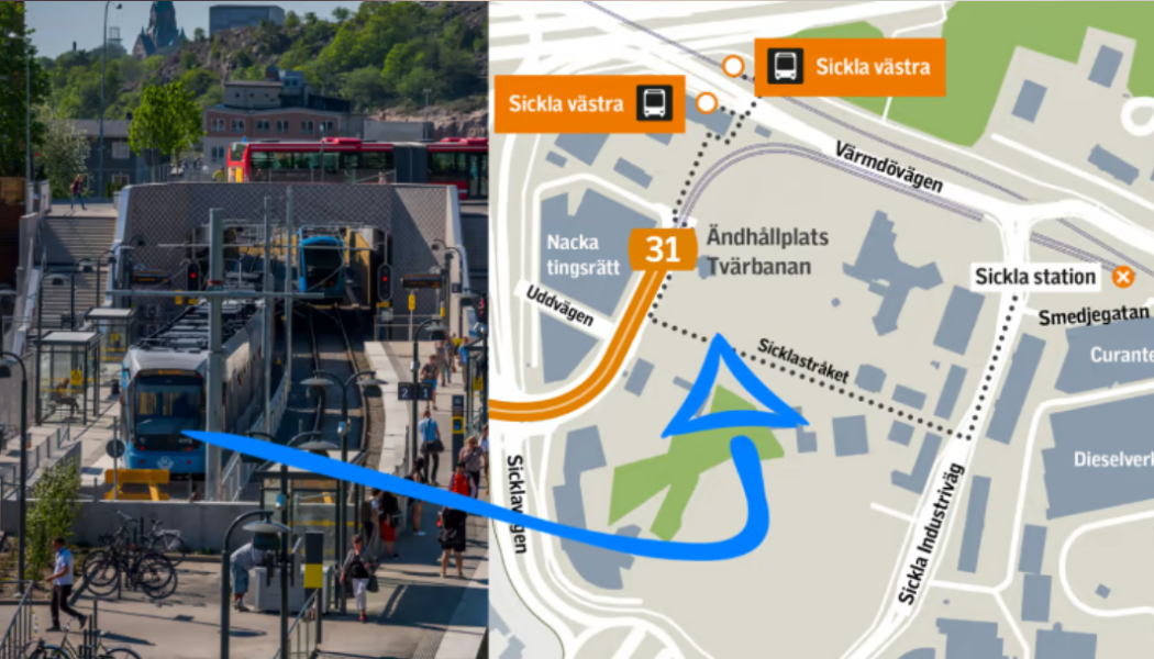 Stora förändringar i Sickla för SL-resenärerna | JARNVAGSnyheter.se